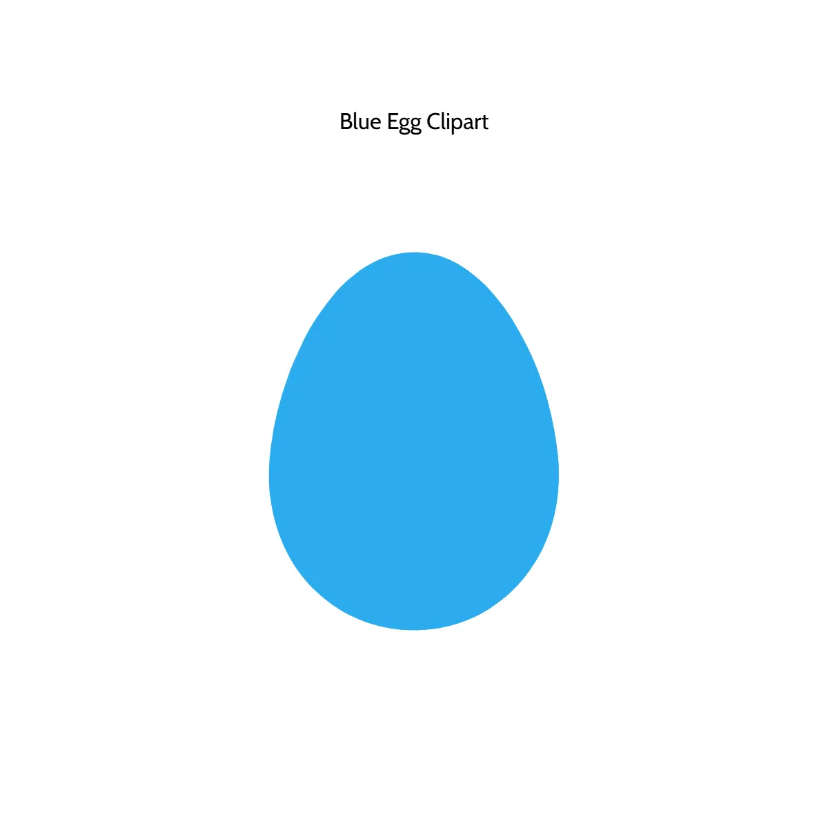 Free Blue Egg Clipart Template to Edit Online