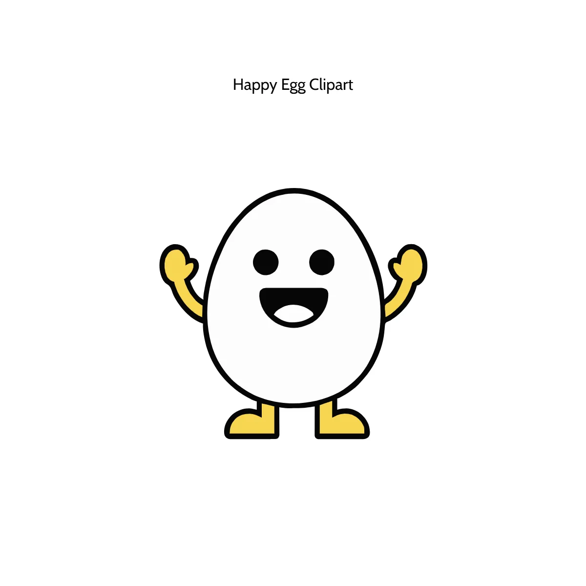 Free Happy Egg Clipart Template to Edit Online