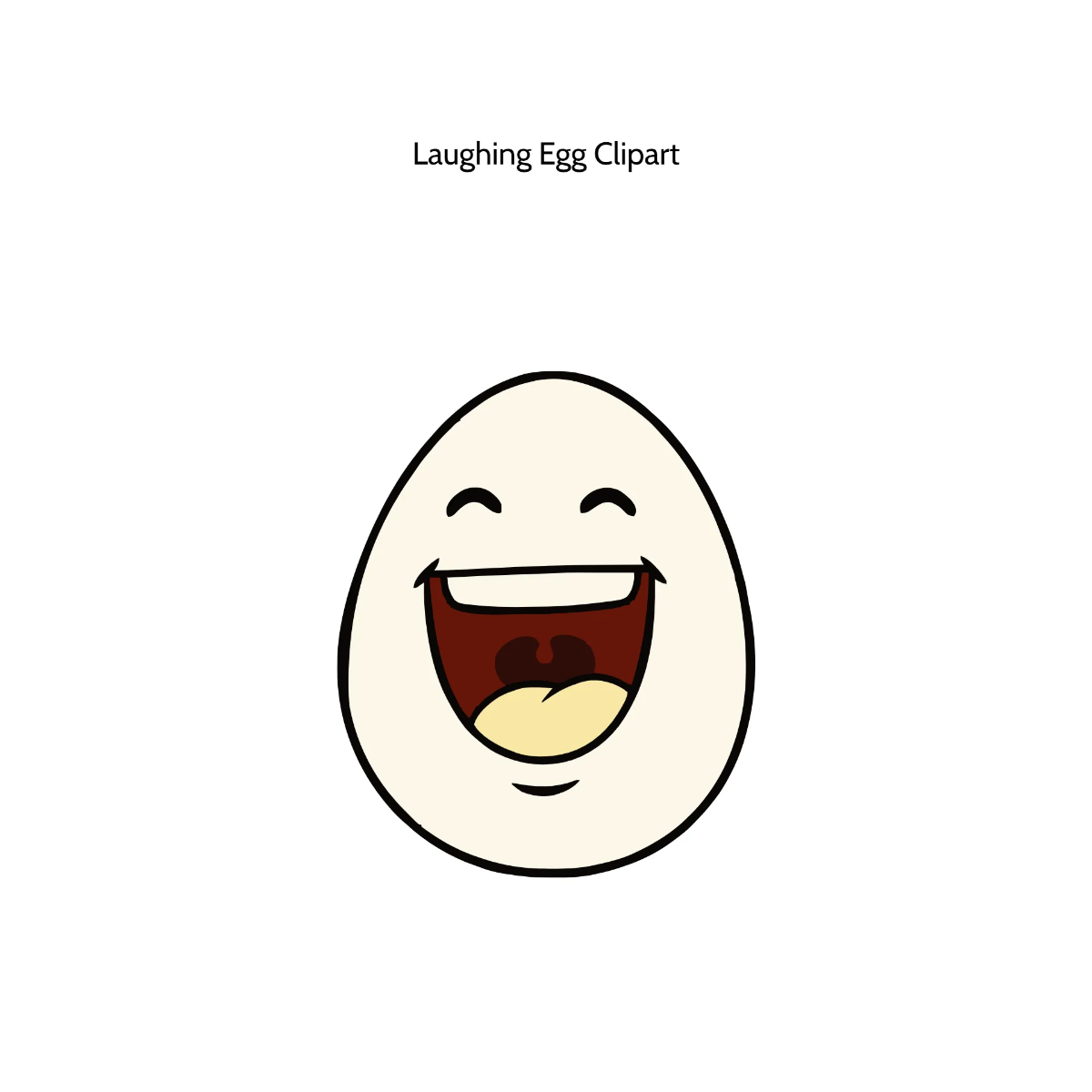 Free Laughing Egg Clipart Template to Edit Online