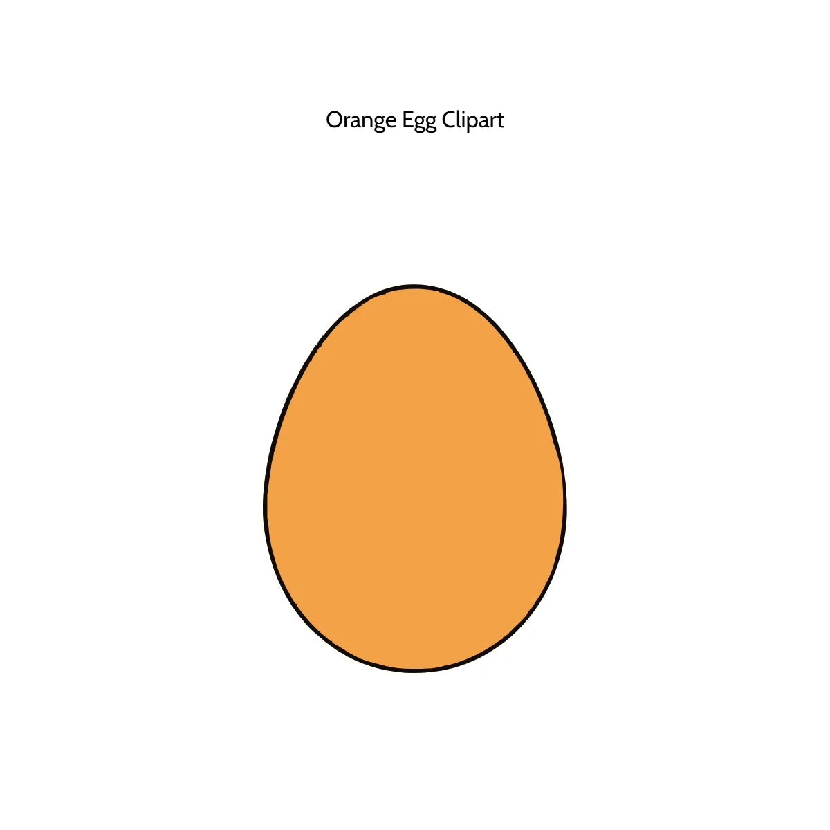 Free Orange Egg Clipart Template to Edit Online