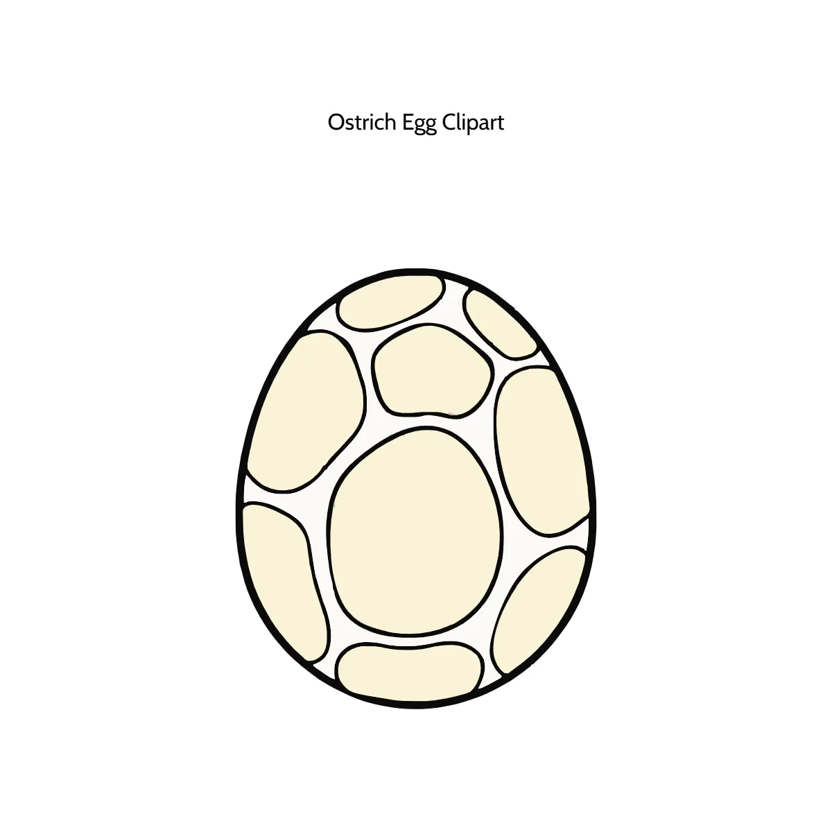 Free Ostrich Egg Clipart Template to Edit Online