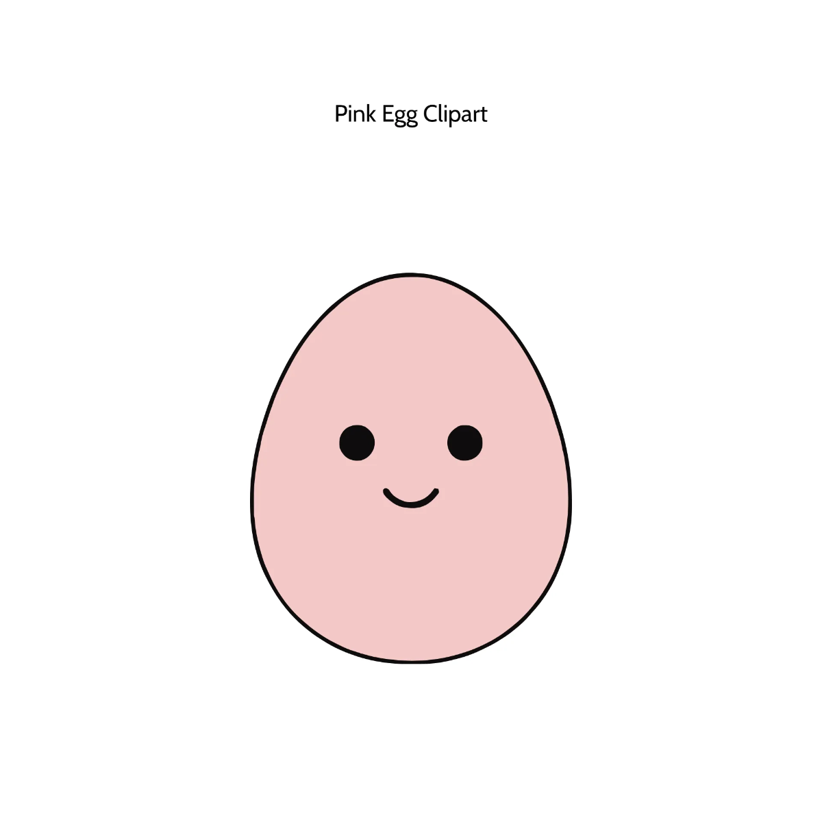 Free Pink Egg Clipart Template to Edit Online