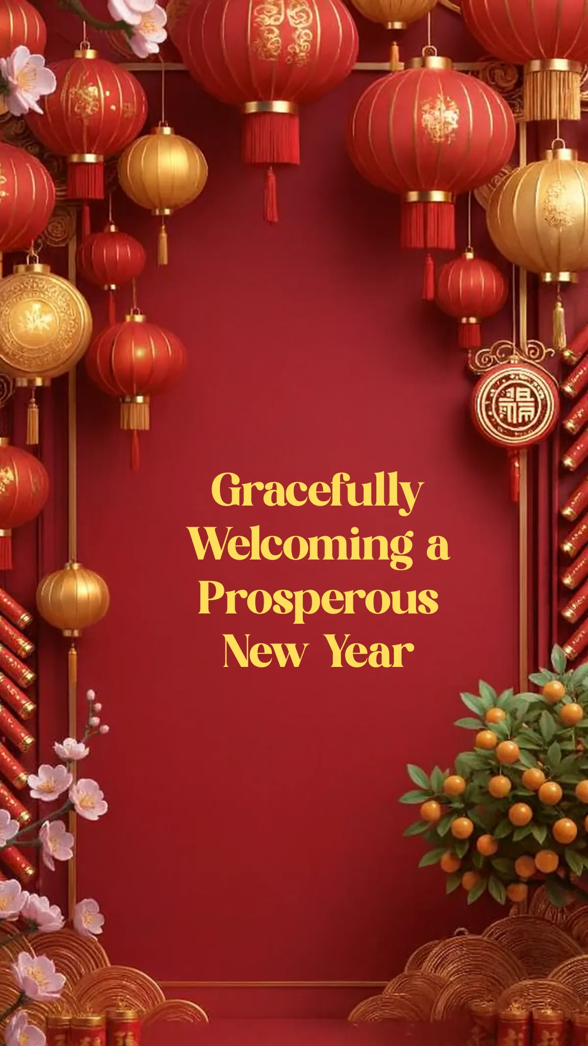 Free Beautiful Tet Wallpaper Template to Edit Online