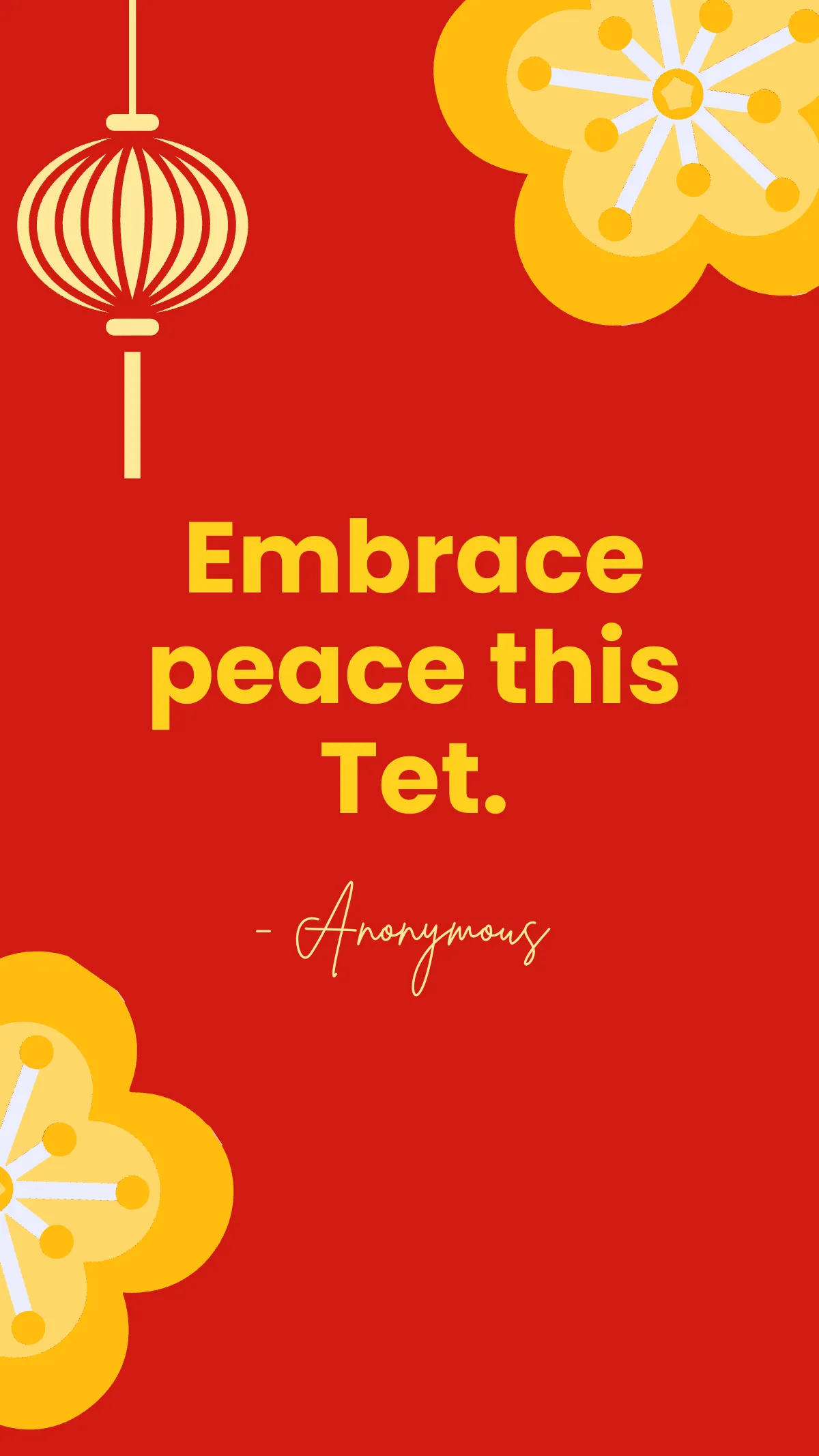 Free Tet Peace Quote Template to Edit Online