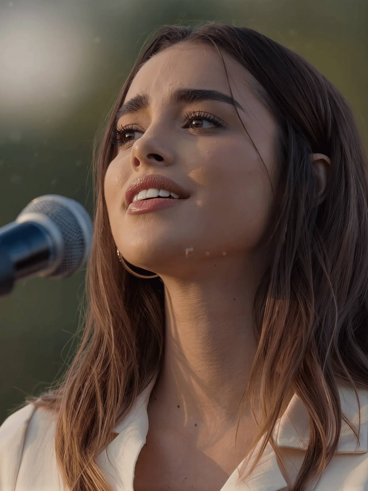 Free Female Singer Portrait Template to Edit Online