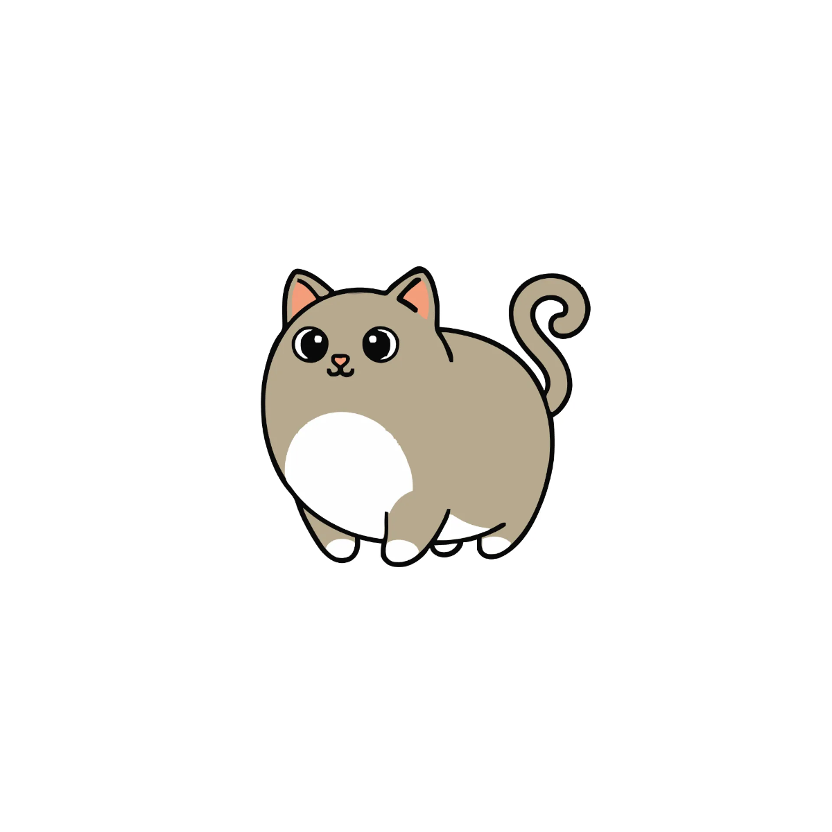 Free Cute Cat Vector Template to Edit Online