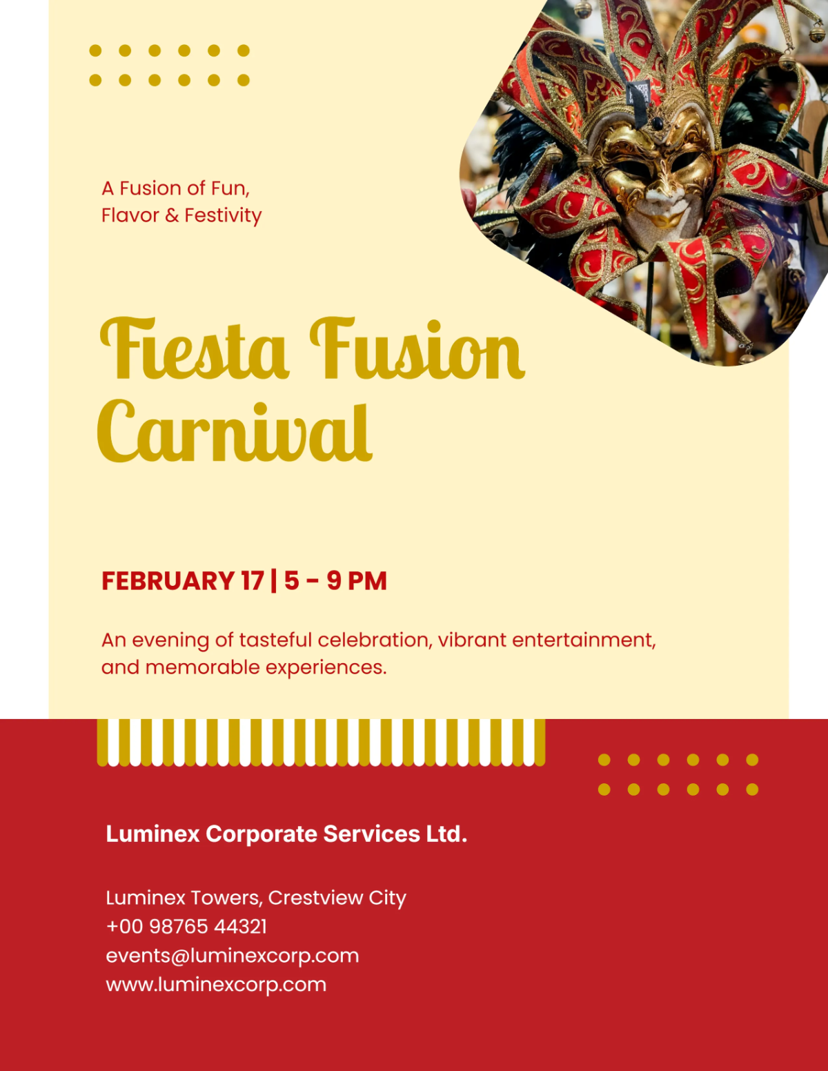 Free Elegant Carnival Flyer Template to Edit Online