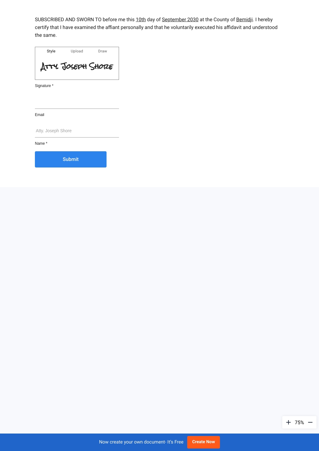 Free Sample Affidavit of Complaint Template - Download in Word, Google ...