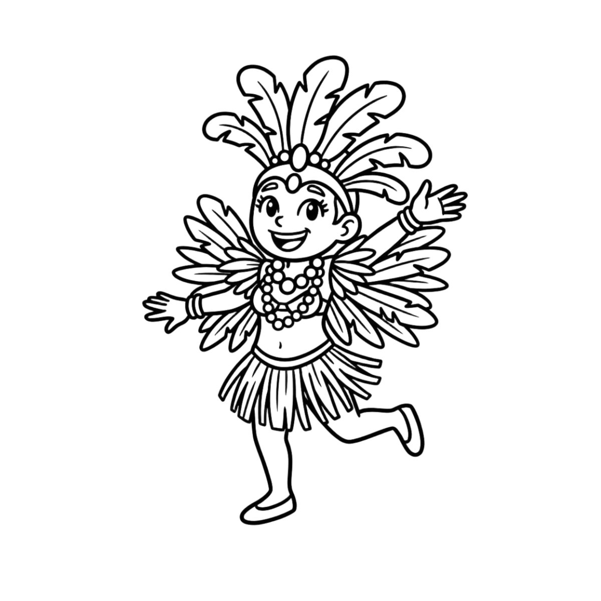 Free Rio Carnival Drawing Template to Edit Online