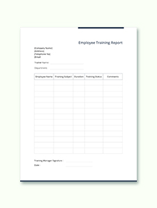 Employee Handover Report Template in Microsoft Word, Apple Pages, PDF ...