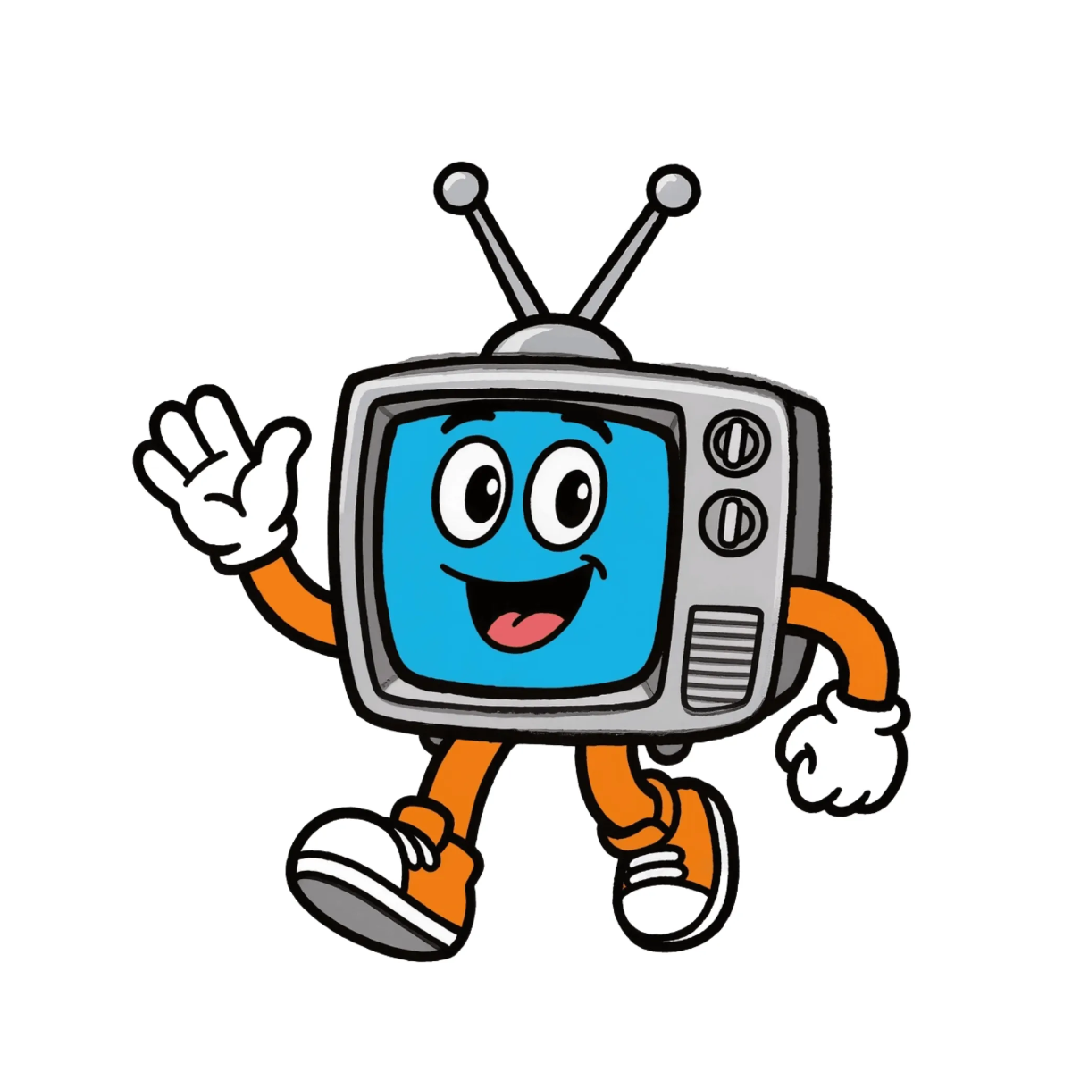 Free Television Mascot Template to Edit Online