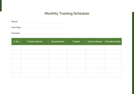 Sample Monthly Work Schedule Template: Download 128+ Schedules in Word ...