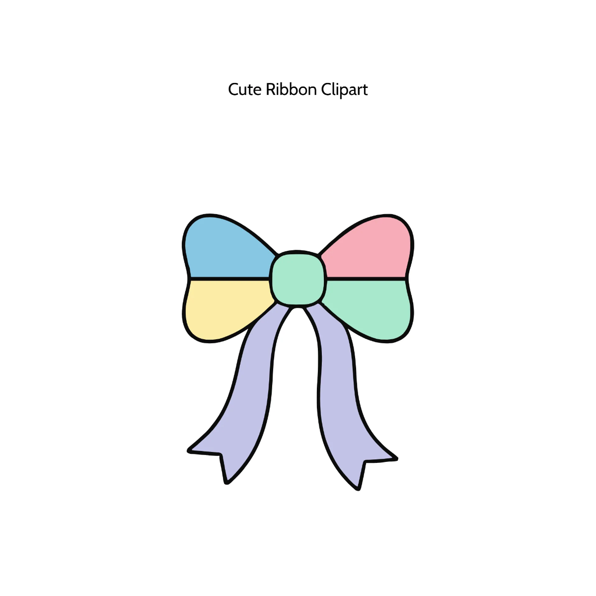 Free Cute Ribbon Clipart Template to Edit Online