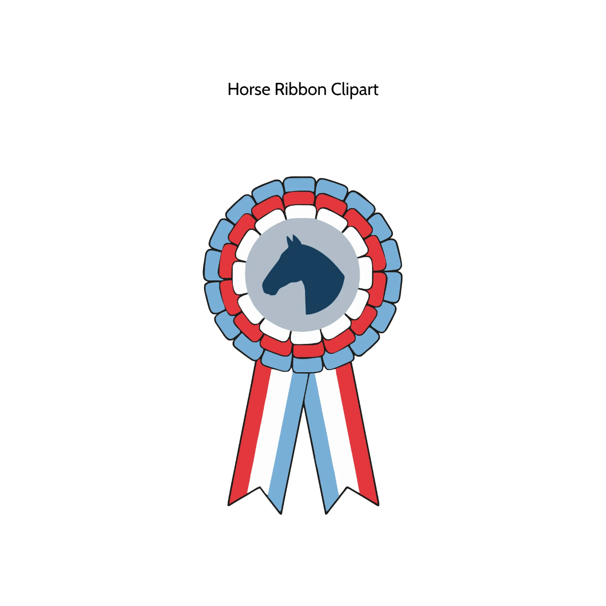 Free Horse Ribbon Clipart Template to Edit Online