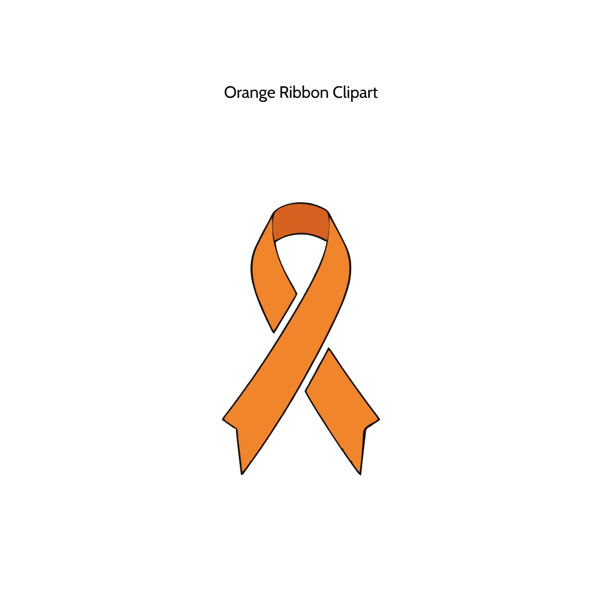 Free Orange Ribbon Clipart Template to Edit Online