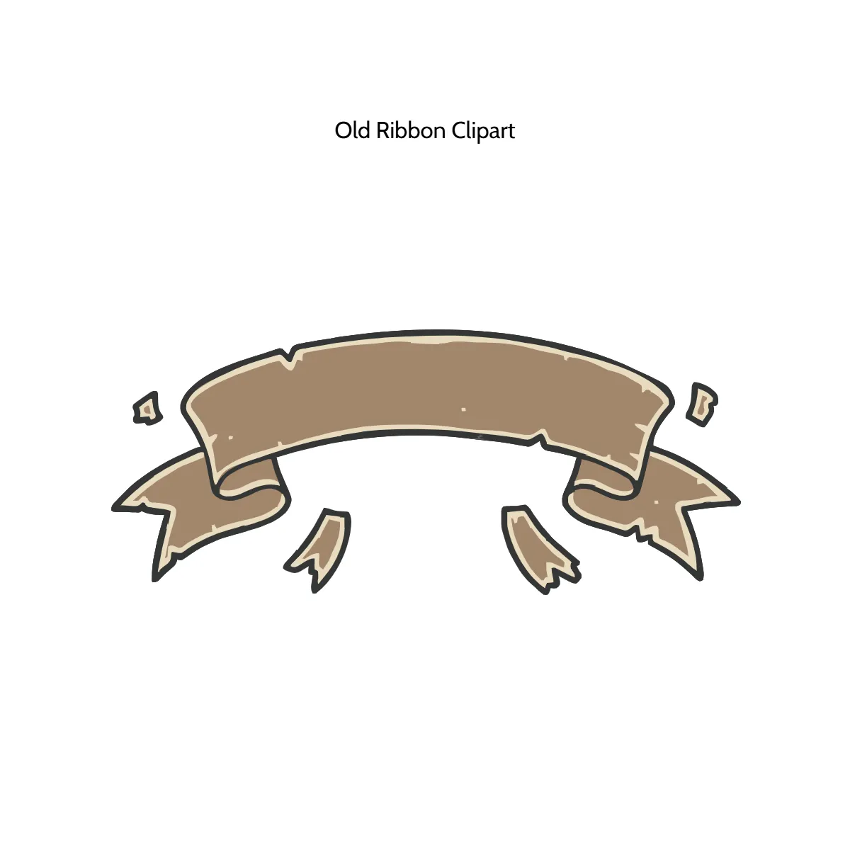 Free Old Ribbon Clipart Template to Edit Online