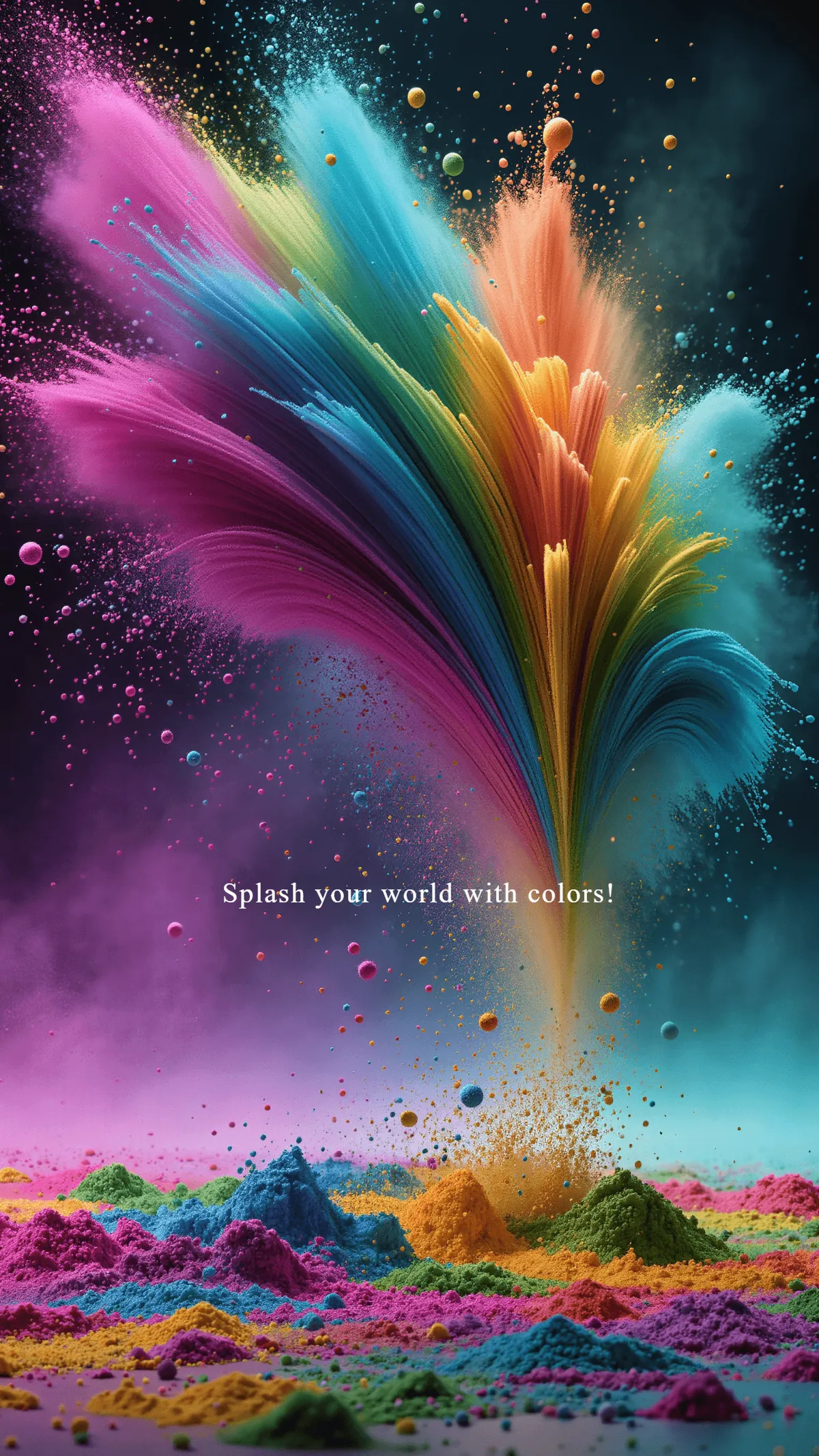 Free Blissful Holi Wallpaper Template to Edit Online