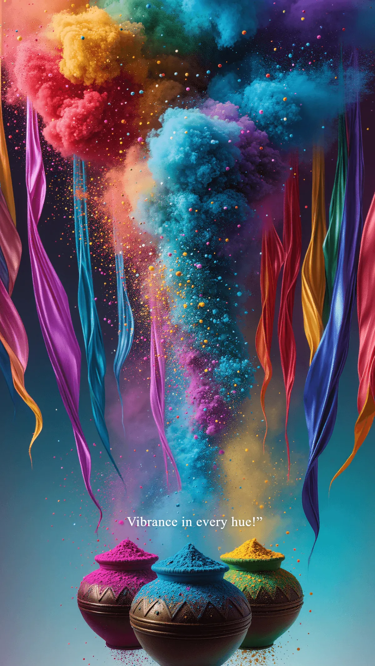 Free Cheerful Holi Wallpaper Template to Edit Online