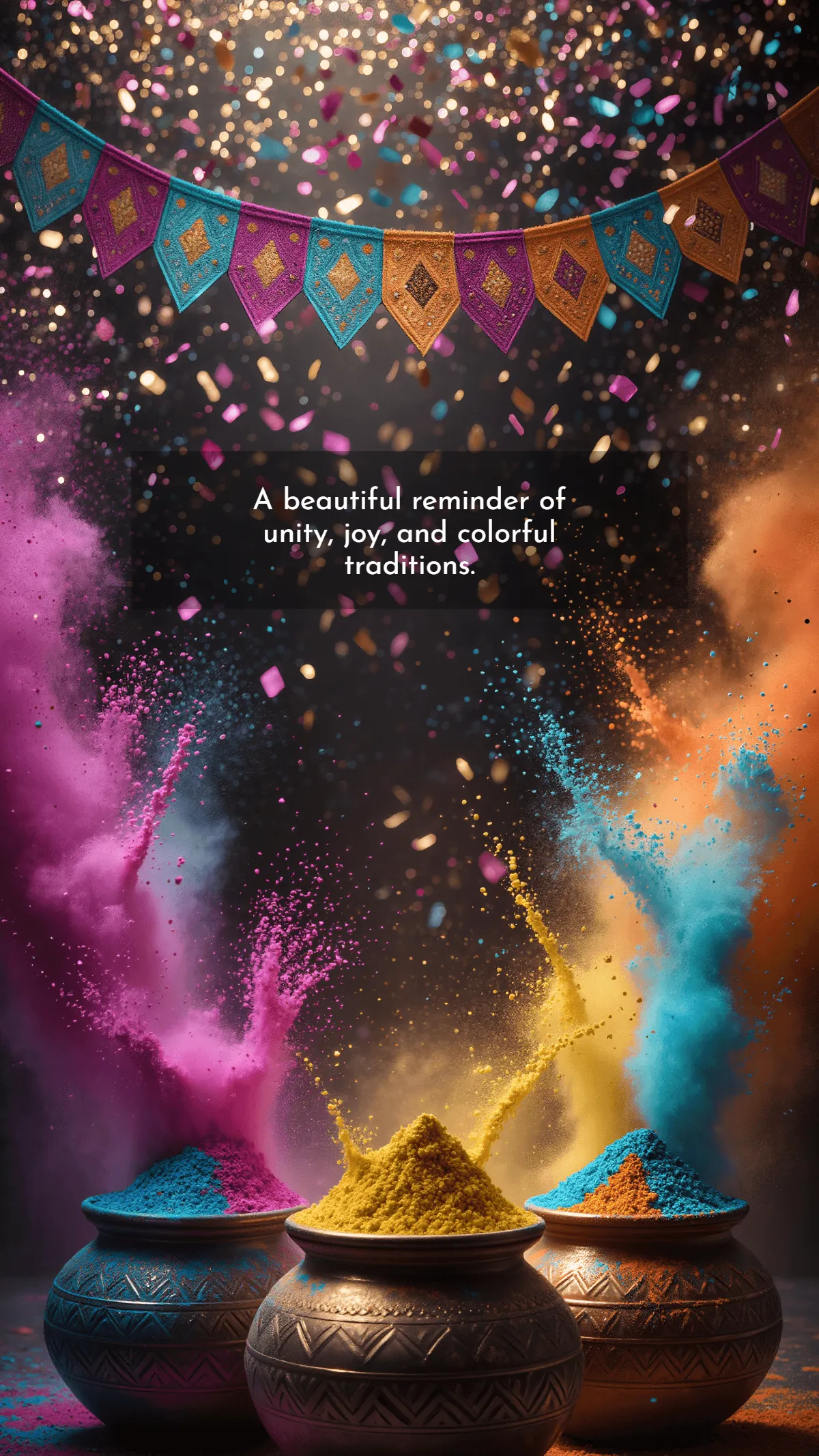 Free Vivid Holi Wallpaper Template to Edit Online