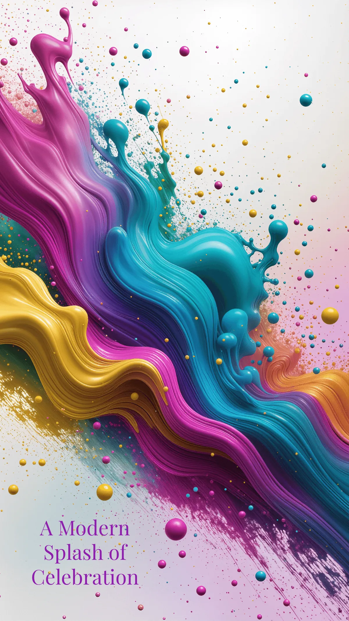 Free Modern Holi Wallpaper Template to Edit Online