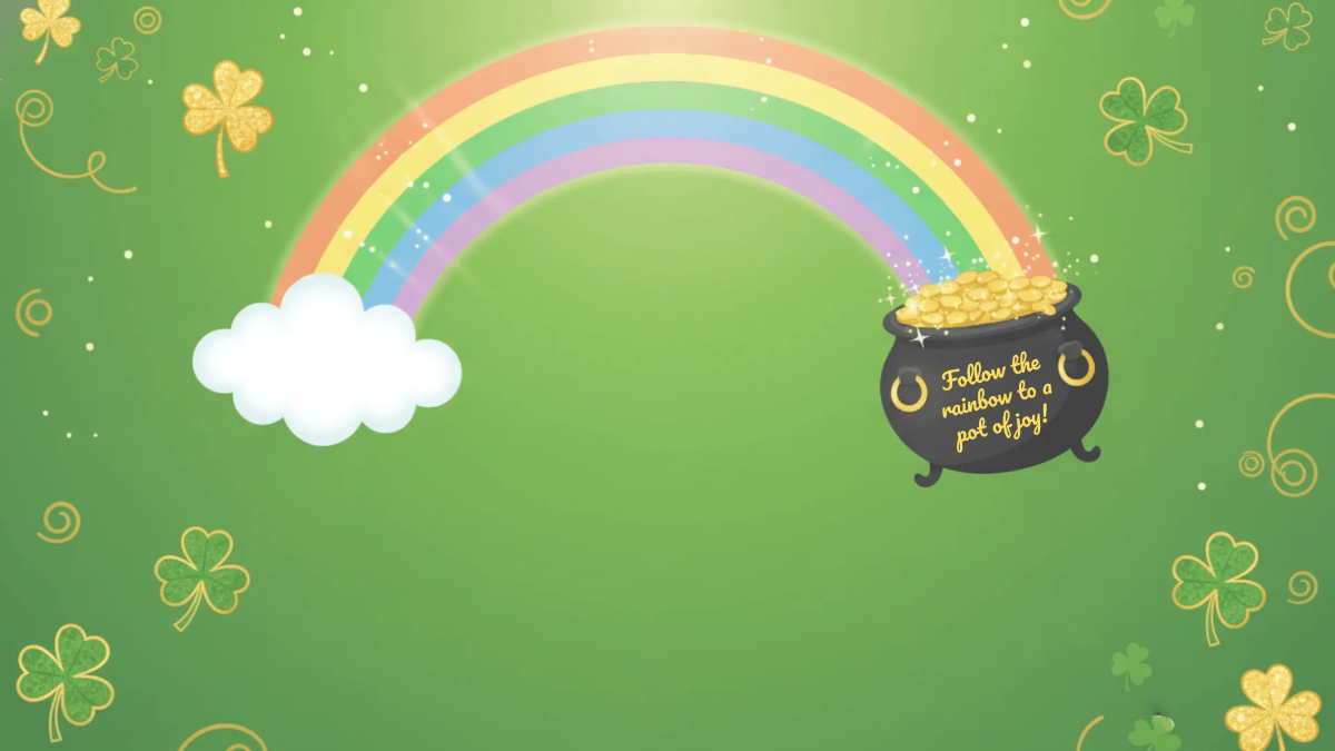 Free Rainbow Irish Background Template to Edit Online