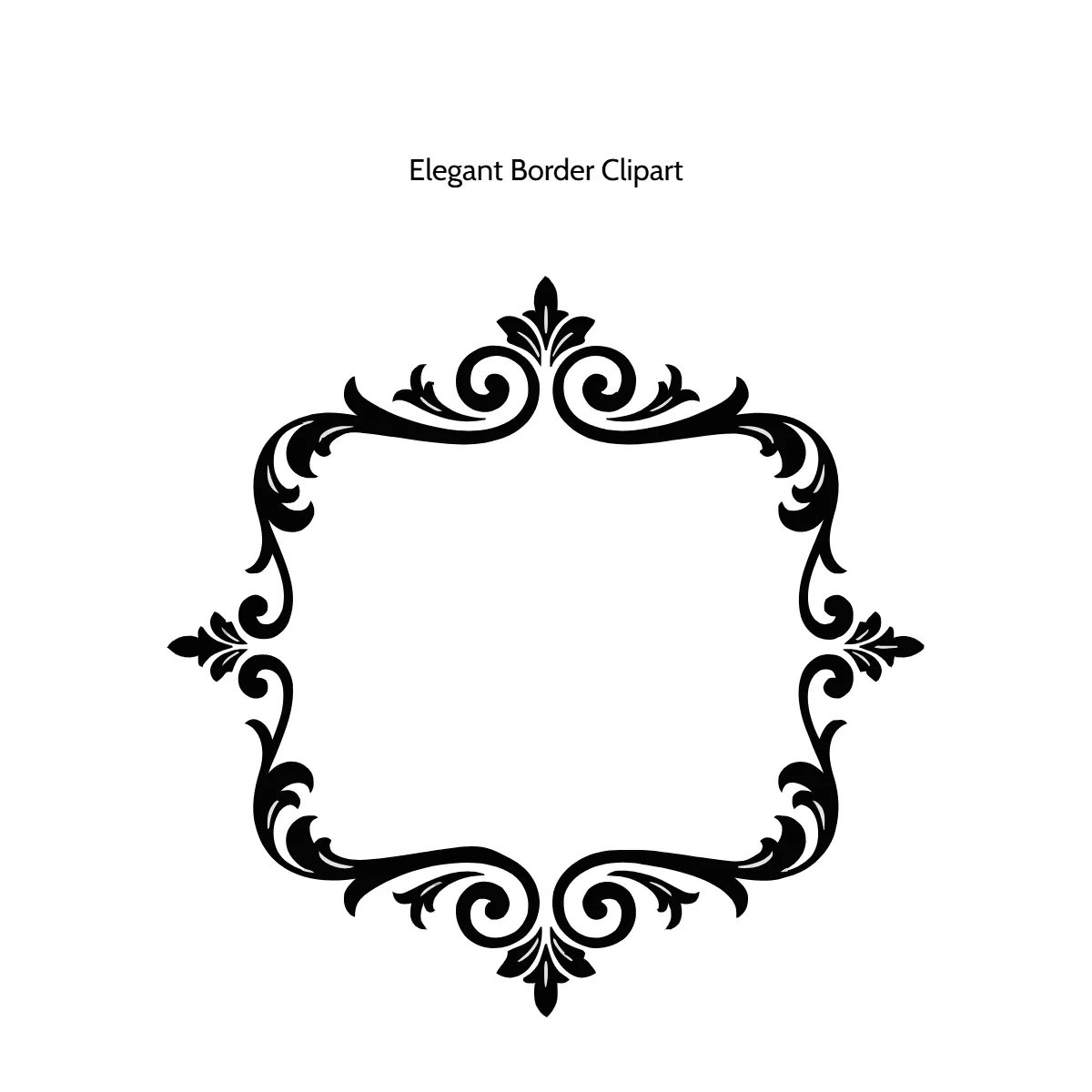 Free Elegant Border Clipart Template to Edit Online