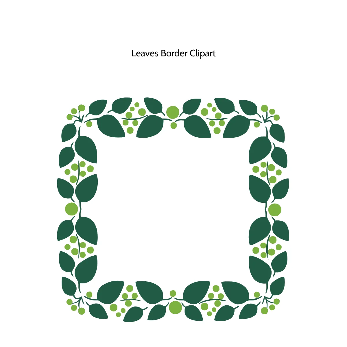Free Leaves Border Clipart Template to Edit Online