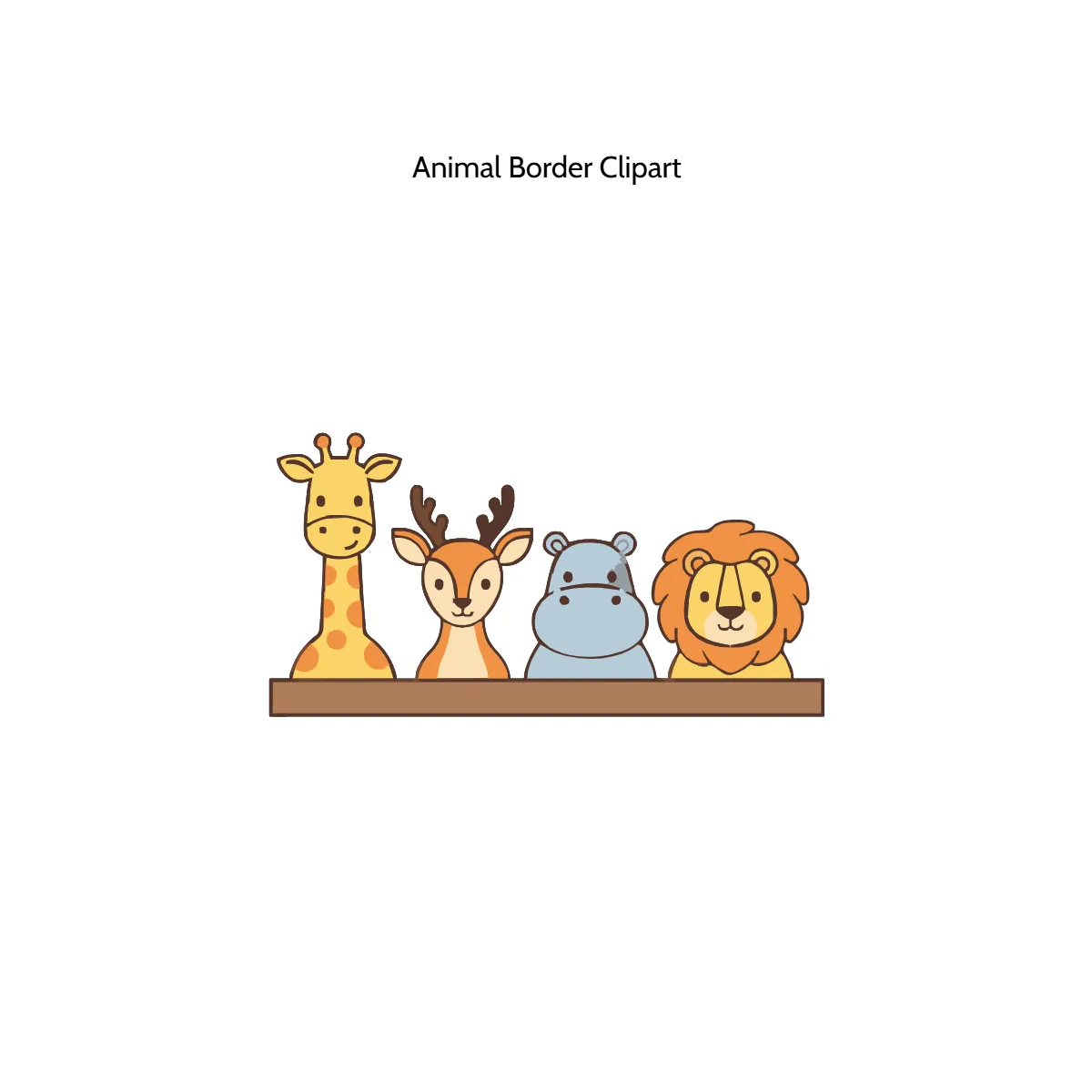 Free Animal Border Clipart Template to Edit Online