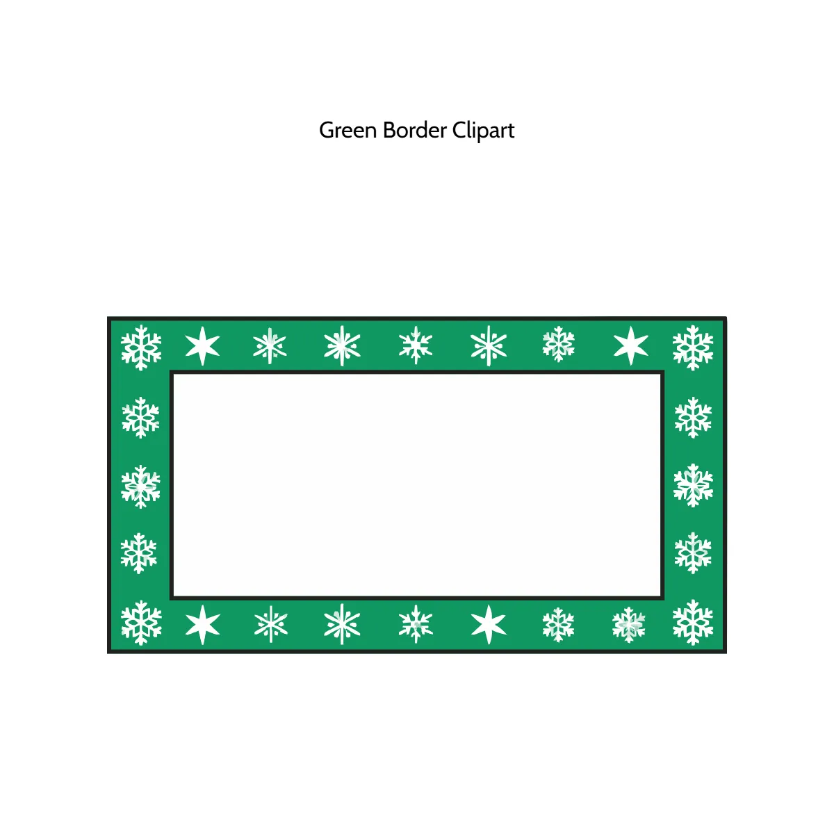 Free Green Border Clipart Template to Edit Online