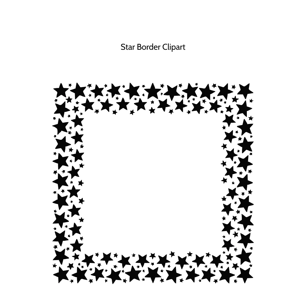 Free Star Border Clipart Template to Edit Online