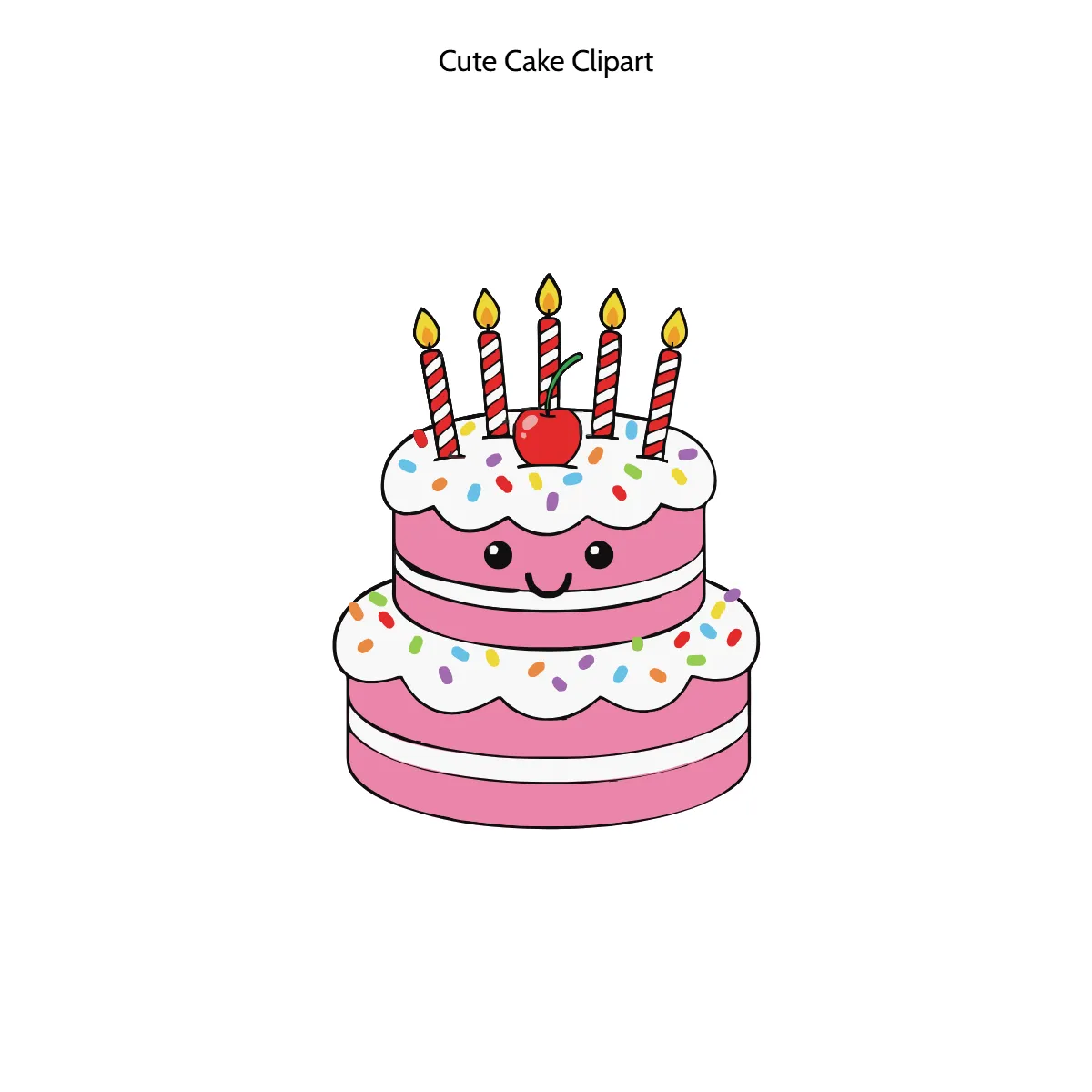 Free Cute Cake Clipart Template to Edit Online