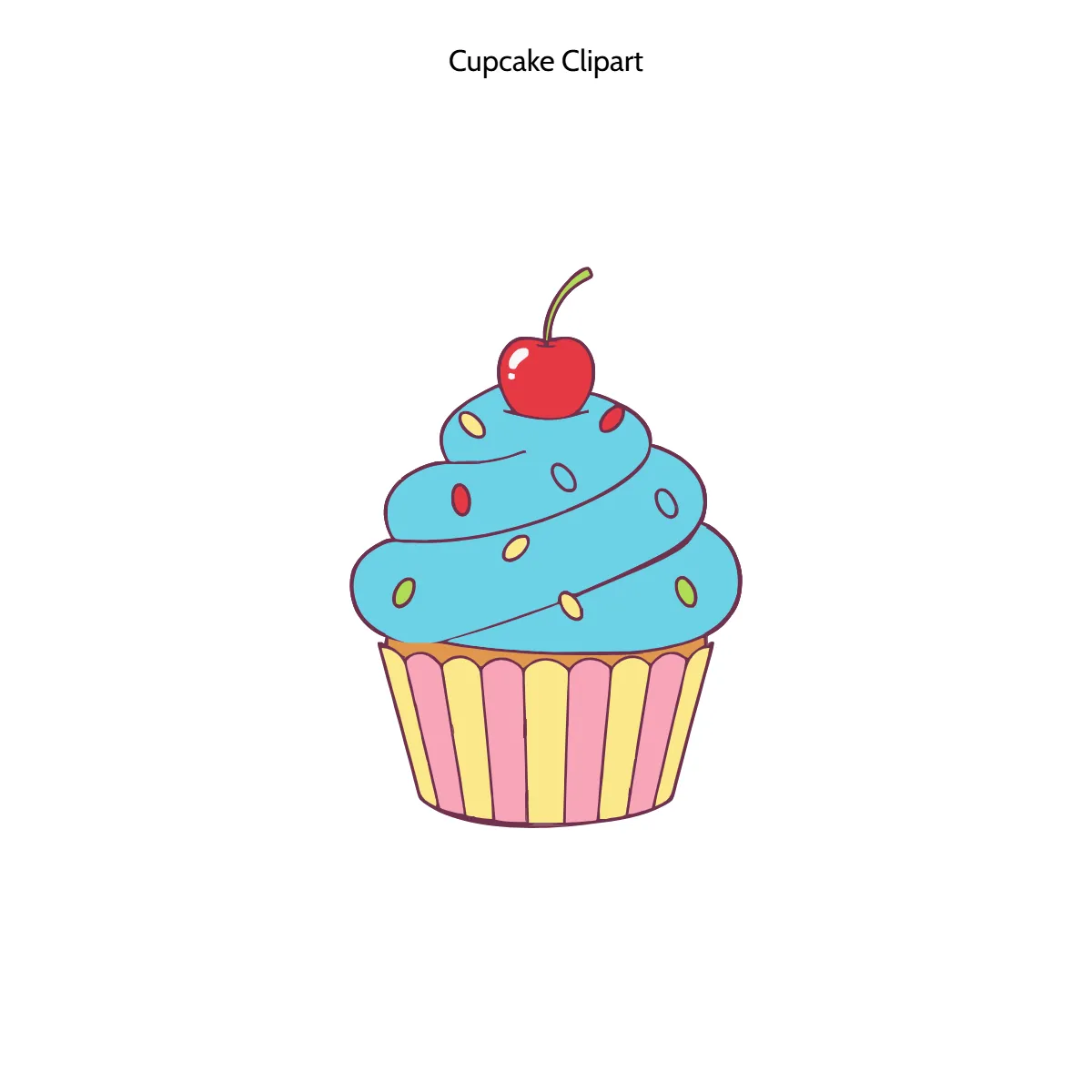 Free Cupcake Clipart Template to Edit Online
