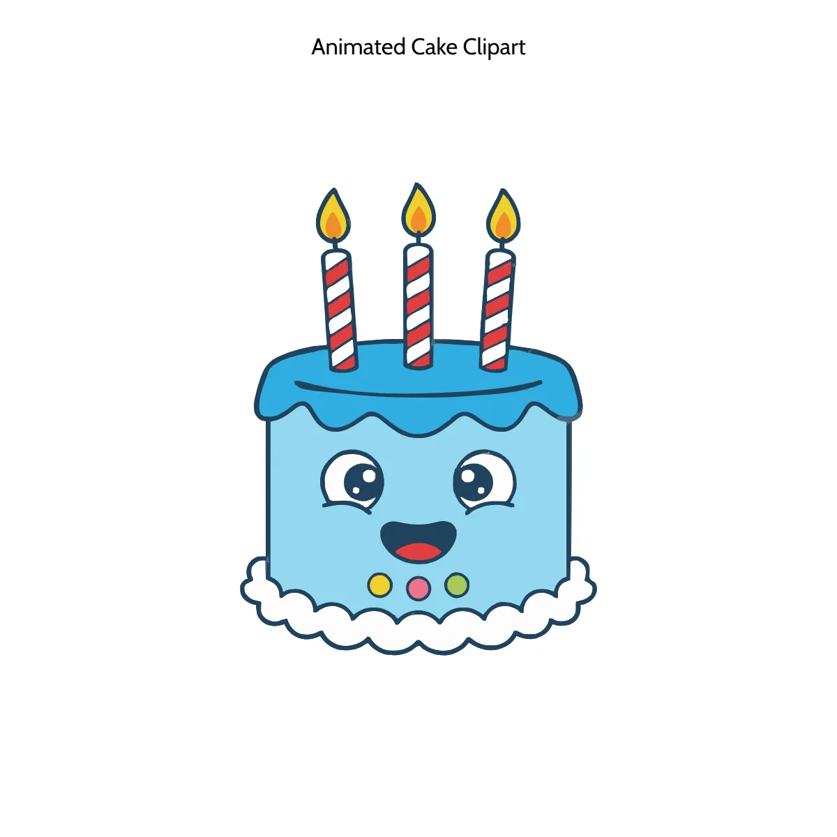 Free Animated Cake Clipart Template to Edit Online