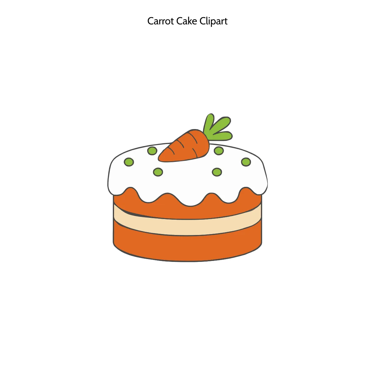Free Carrot Cake Clipart Template to Edit Online