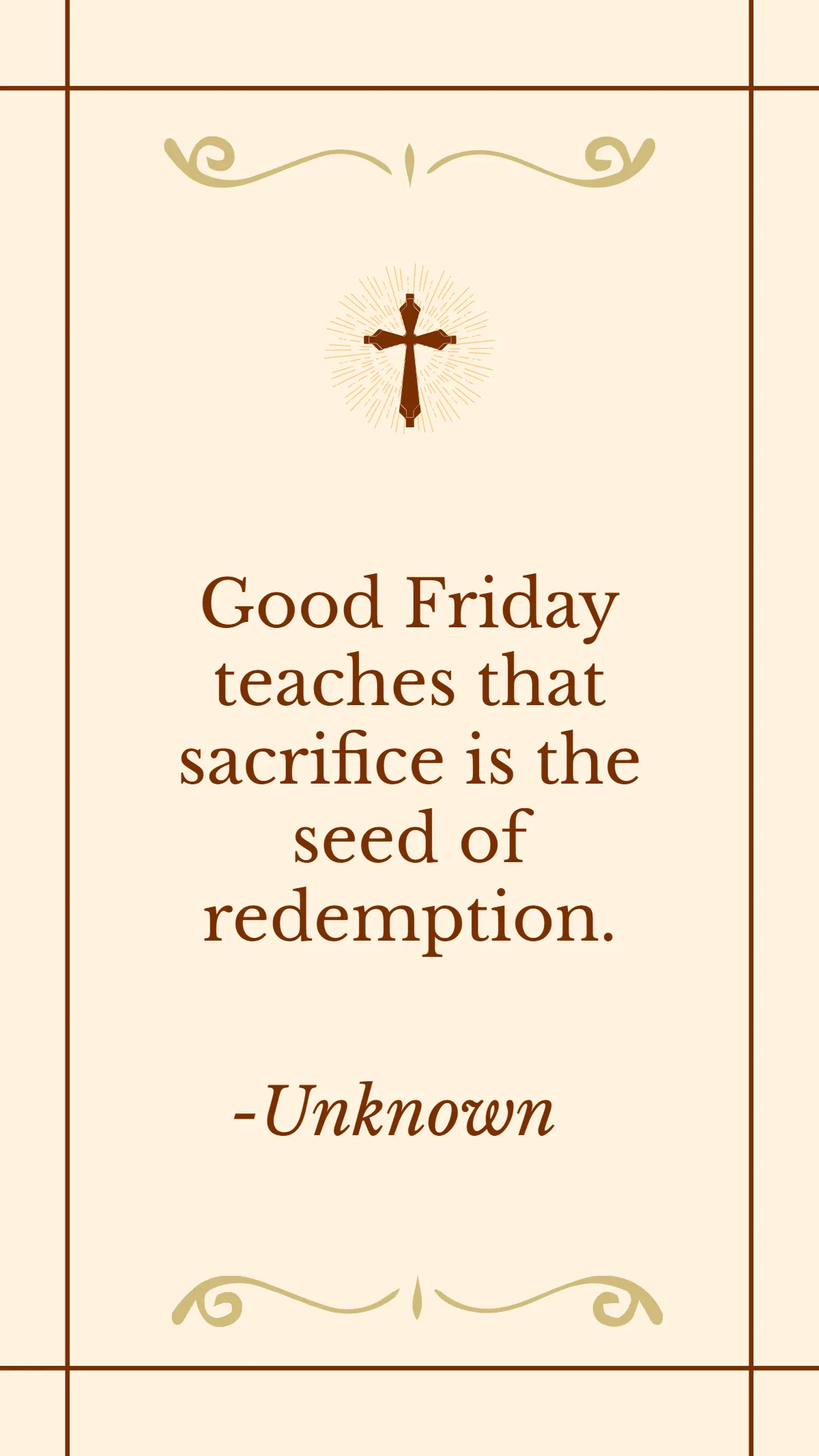 Free Religious Good Friday Template to Edit Online