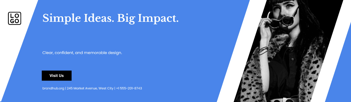 Free Blue Design Billboard Template to Edit Online