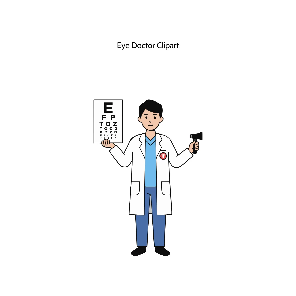 Free Eye Doctor Clipart Template to Edit Online