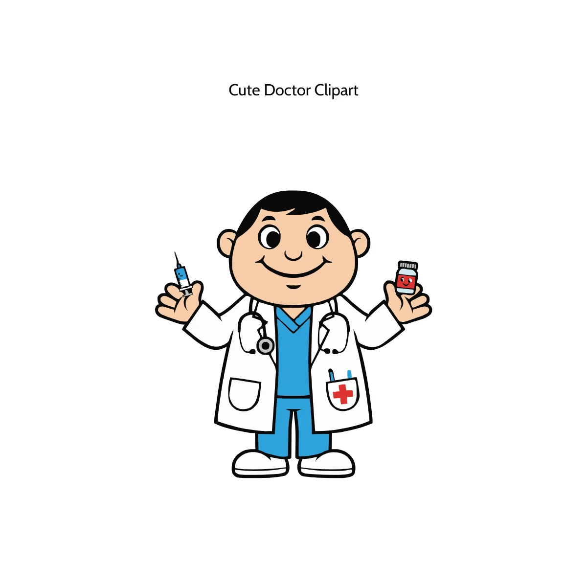 Free Cute Doctor Clipart Template to Edit Online