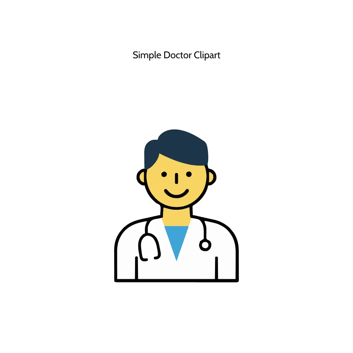 Free Simple Doctor Clipart Template to Edit Online