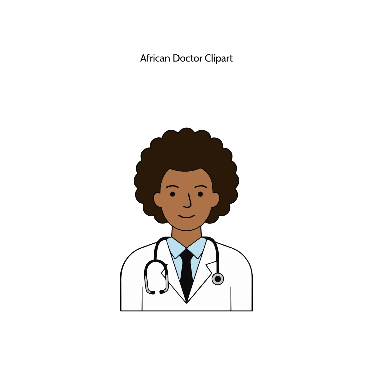 Free African Doctor Clipart Template to Edit Online