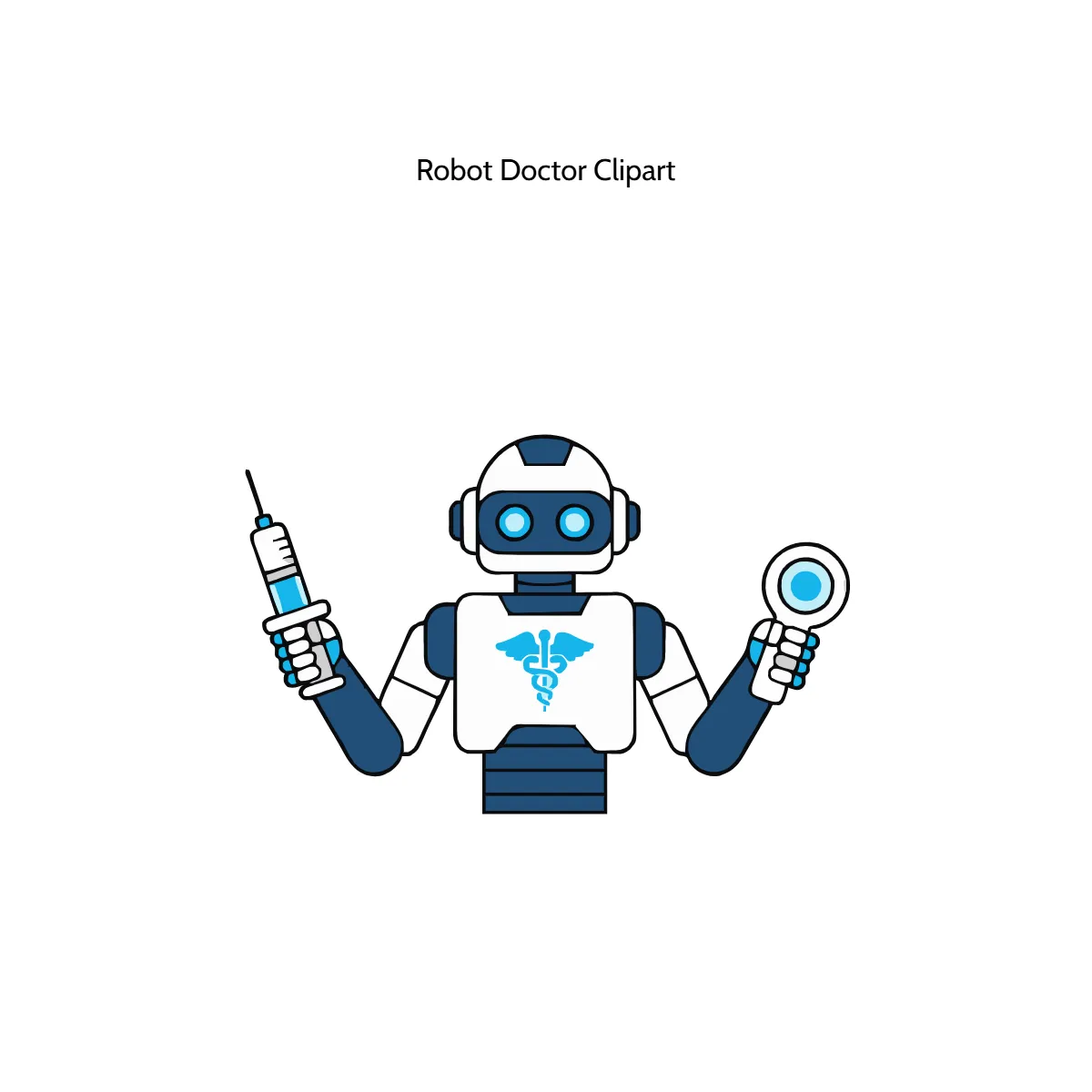 Free Robot Doctor Clipart Template to Edit Online