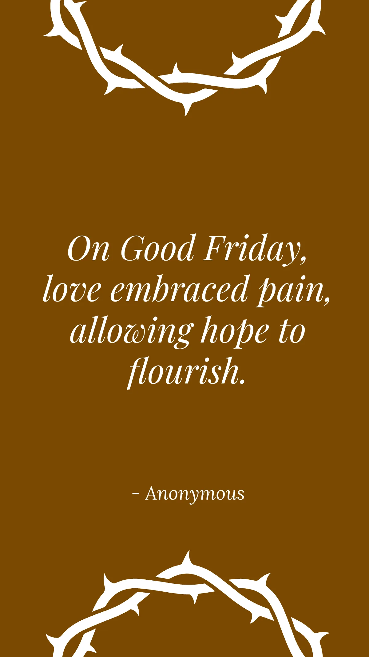 Holy Friday Quote Template