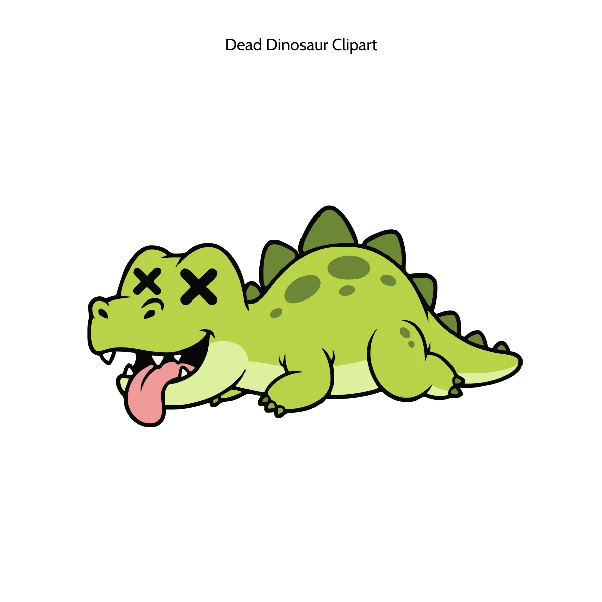 Free Dead Dinosaur Clipart Template to Edit Online