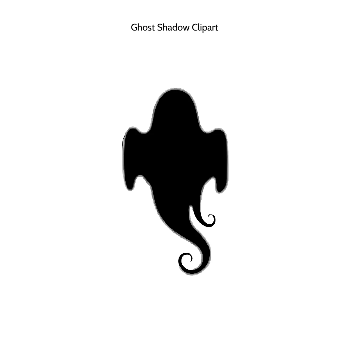 Free Ghost Shadow Clipart Template to Edit Online