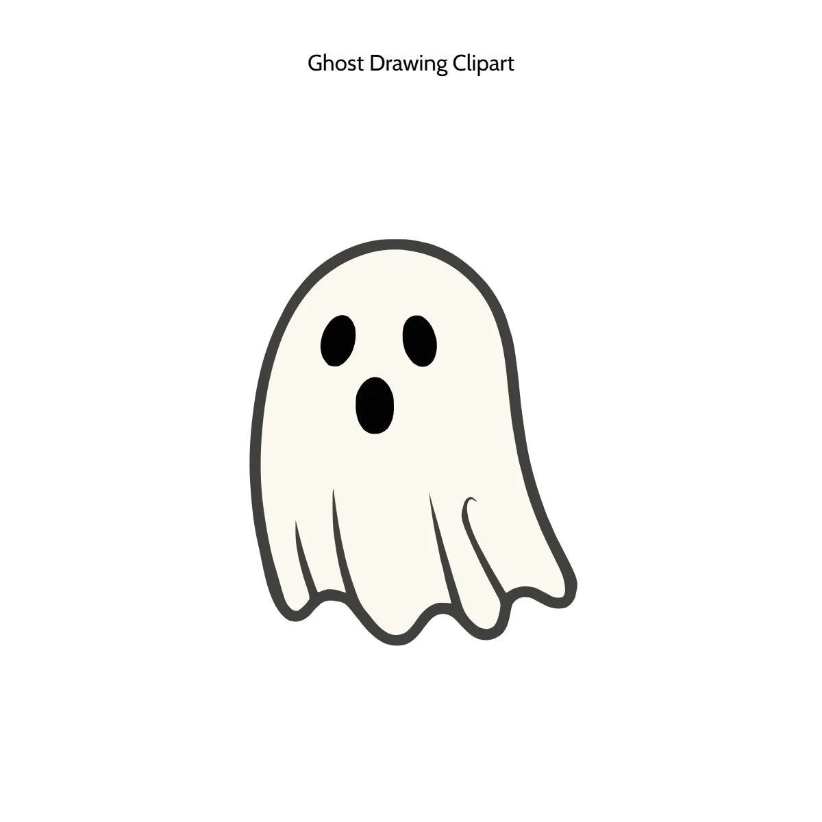 Free Ghost Drawing Clipart Template to Edit Online