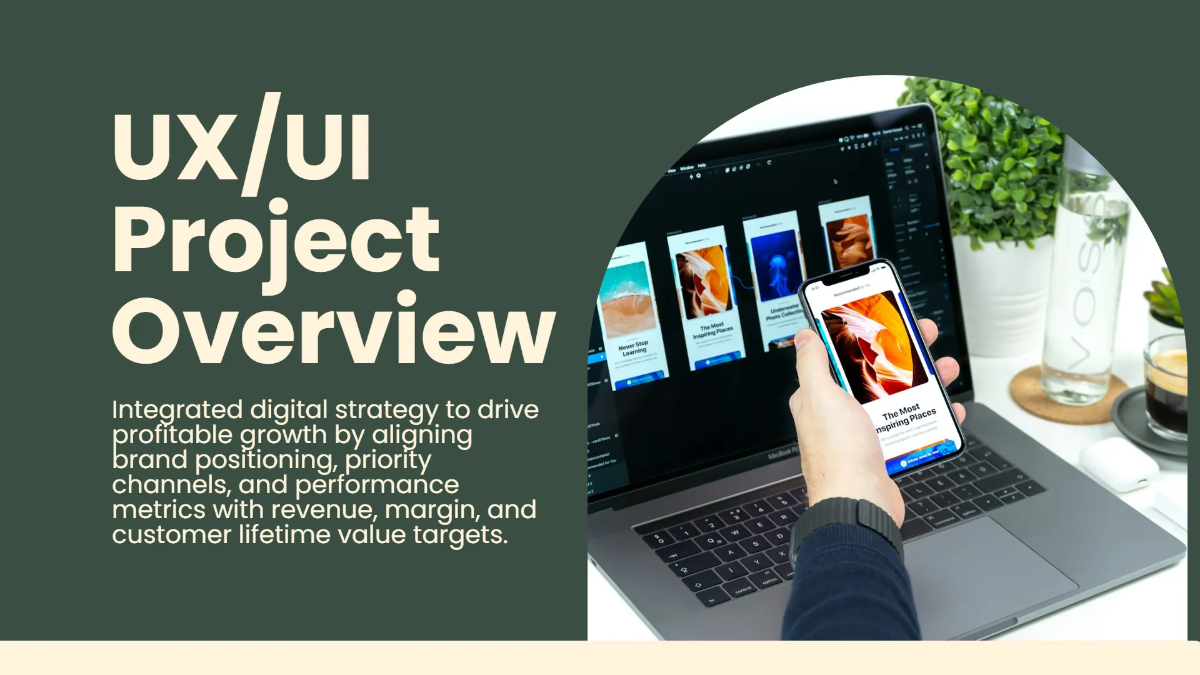 Free UX/UI Project Presentation Template to Edit Online
