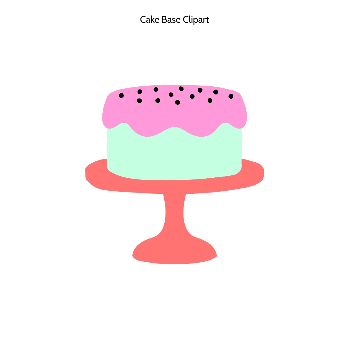 Free Cake Base Clipart Template to Edit Online