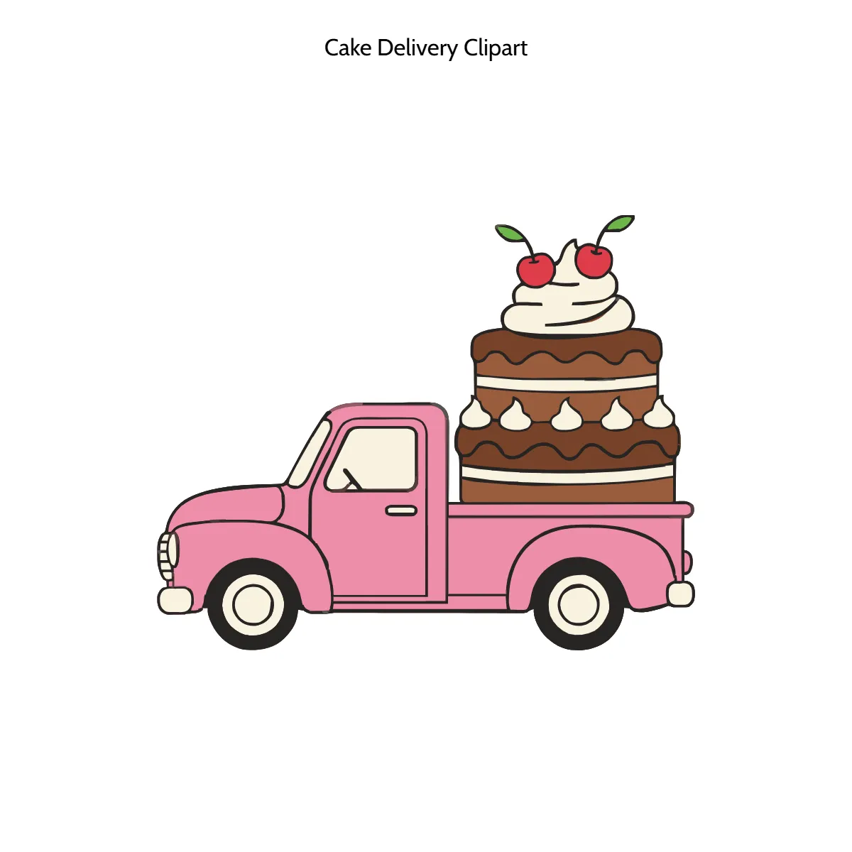Free Cake Delivery Clipart Template to Edit Online