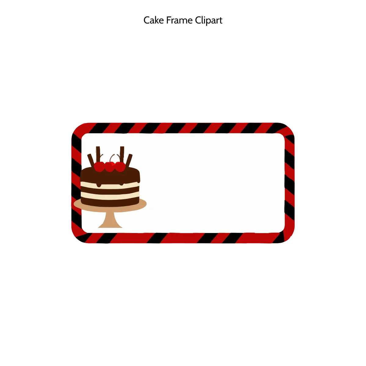 Free Cake Frame Clipart Template to Edit Online