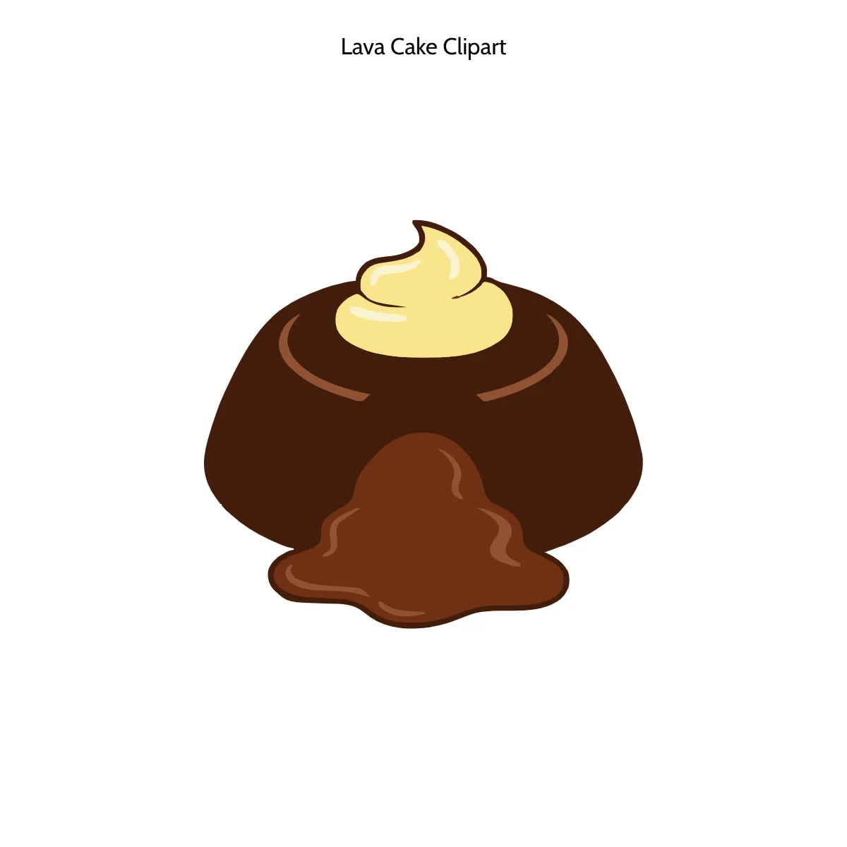 Free Lava Cake Clipart Template to Edit Online